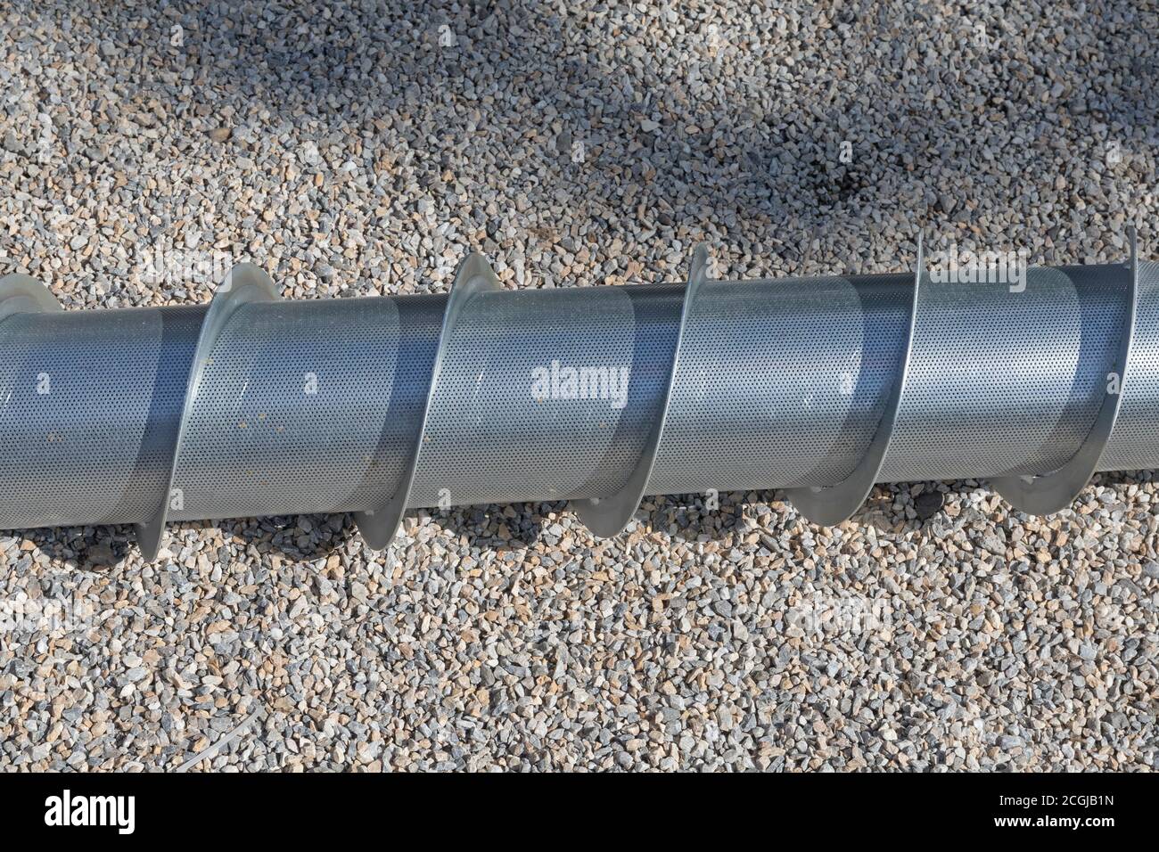 Screw Spiral for Pipe Transporter Agriculture Parts Stock Photo - Alamy