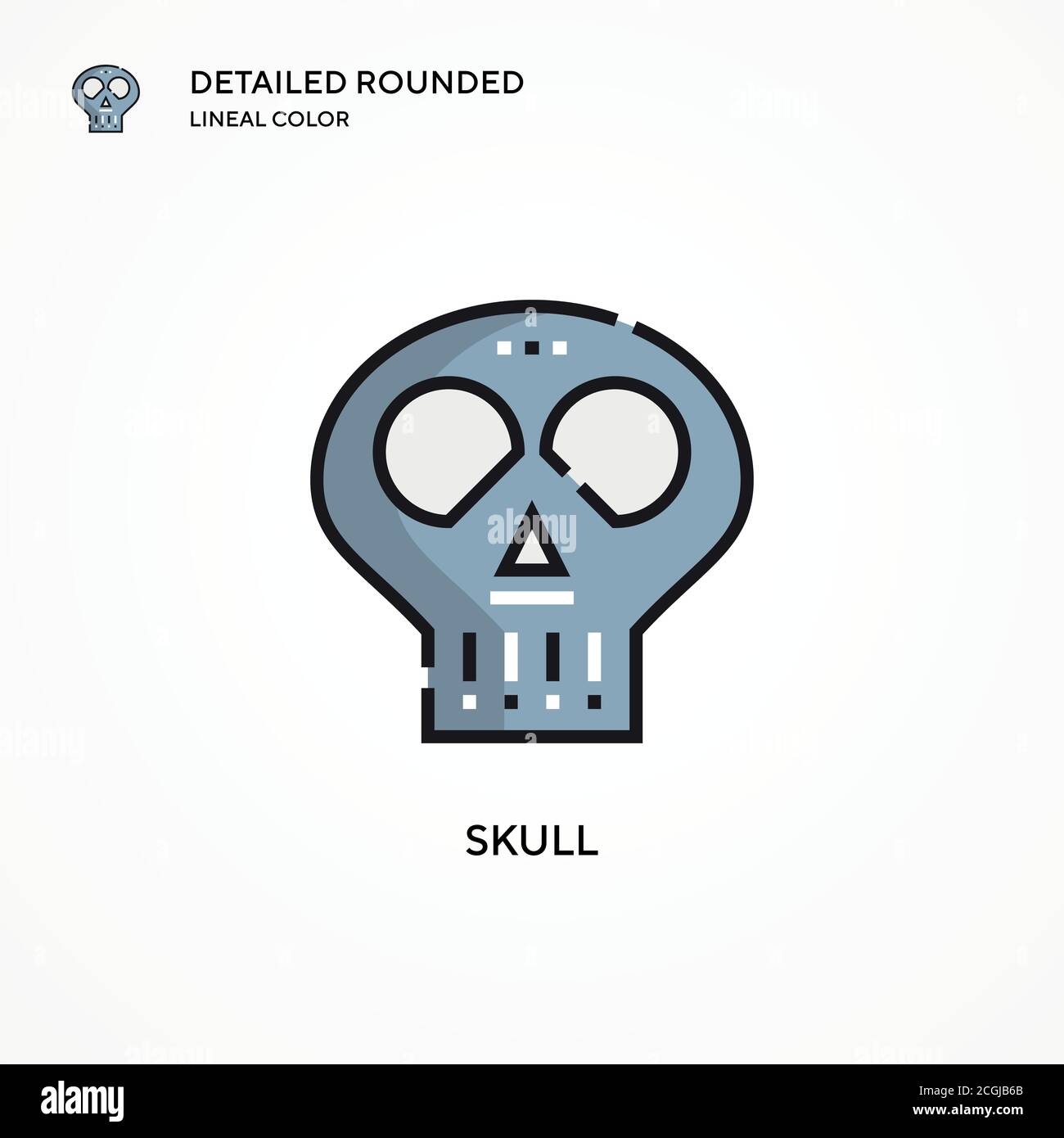 Skull vector icon. Modern vector illustration concepts. Easy to edit ...