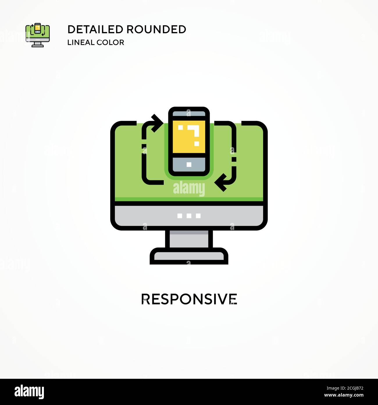 Responsive vector icon. Modern vector illustration concepts. Easy to ...