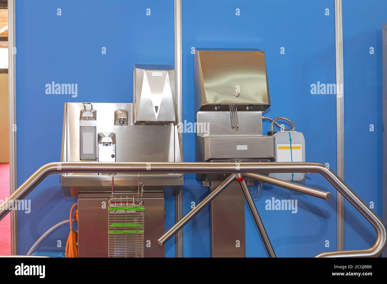 Cleaning and Washing Station at Factory Entrance Stock Photo - Alamy