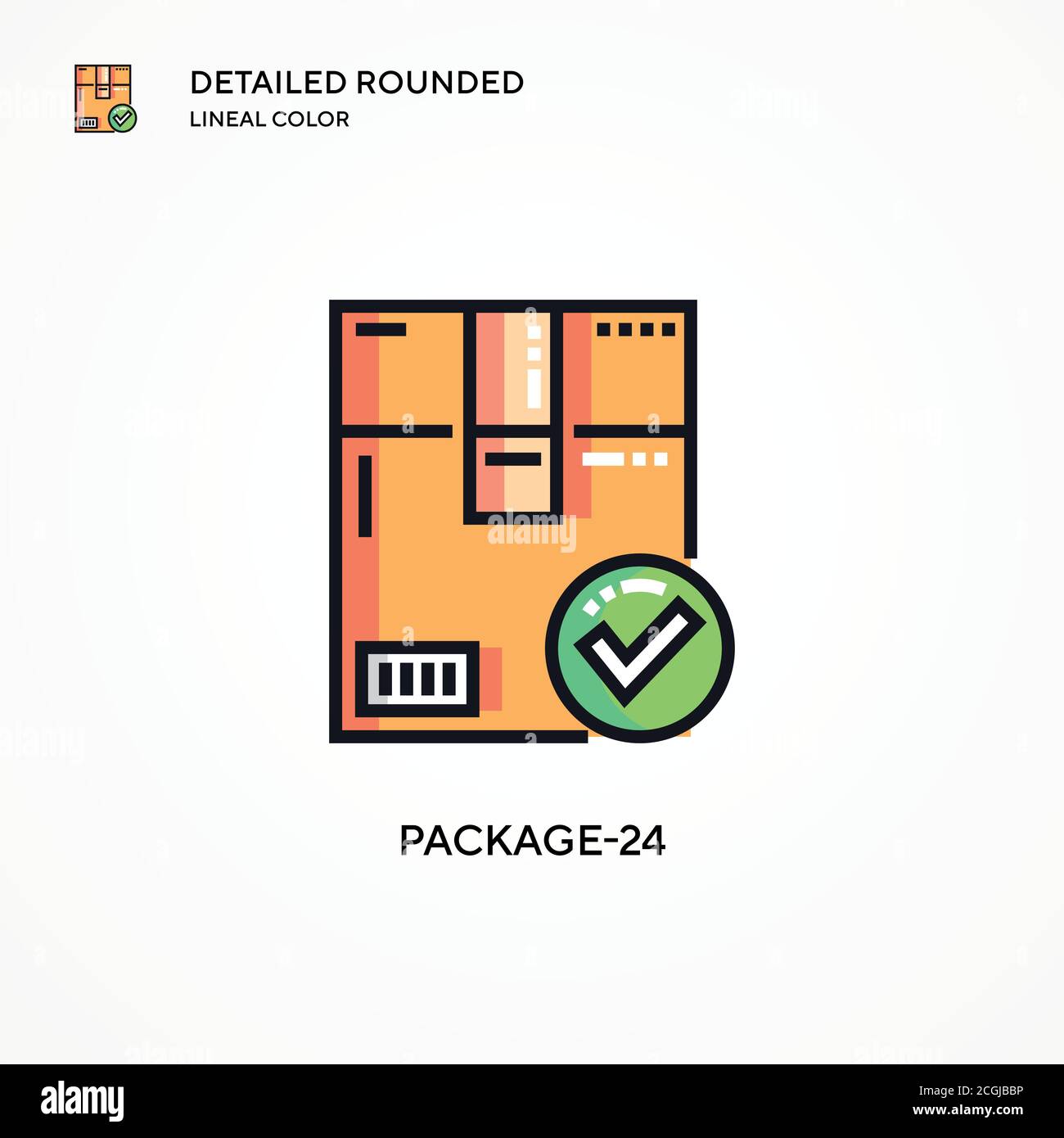 Package-24 vector icon. Modern vector illustration concepts. Easy to ...