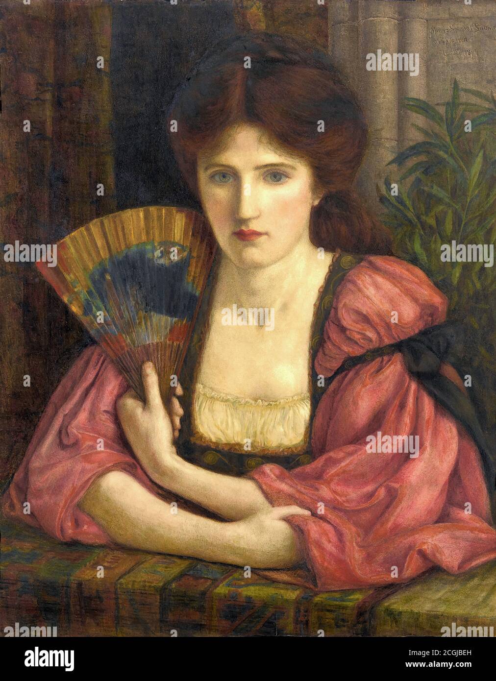 Stillman Marie Spartali - Self Portrait in Medieval Dress 2 - British ...