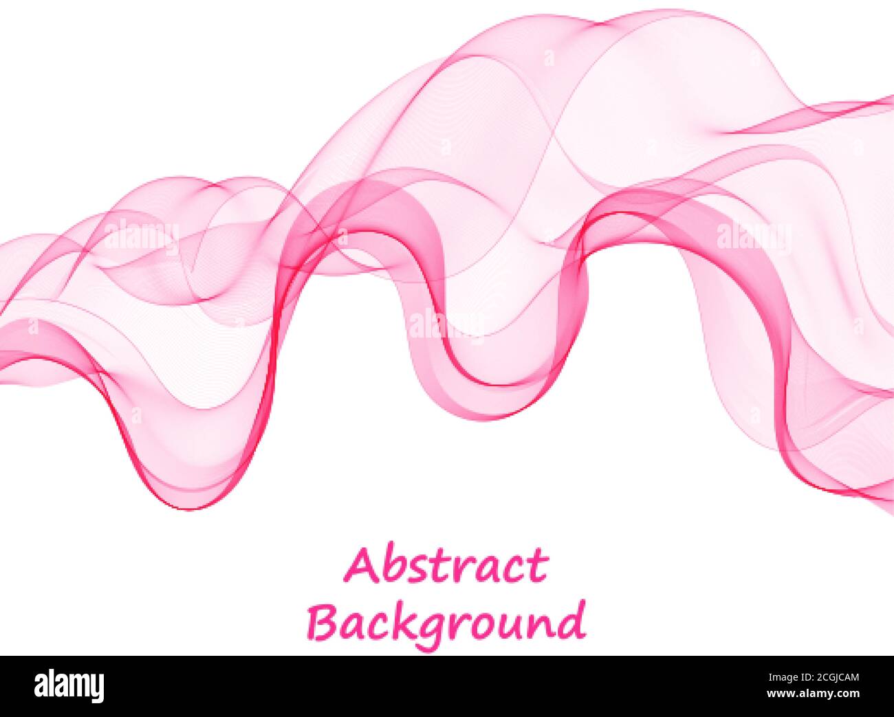 Abstract vector wave. Pink wavy lines. eps 10 Stock Vector Image & Art ...