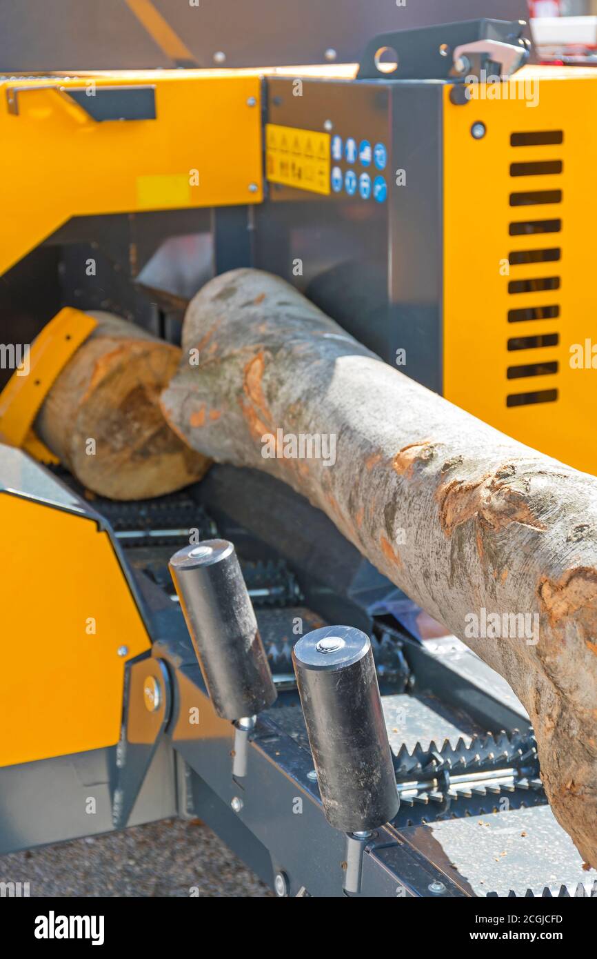 Firewood processor hi-res stock photography and images - Alamy
