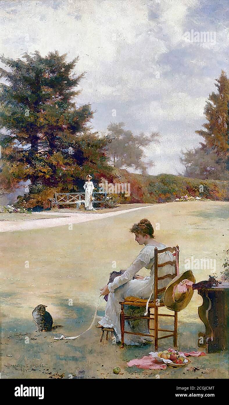 Stone Marcus - Bright Summer - British School - 19th Century Stock ...