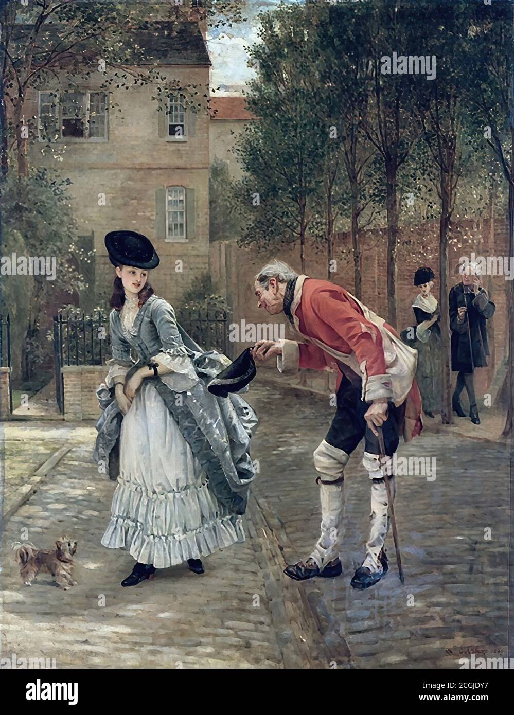 Storey George Adolphus - the Old Soldier - British School - 19th ...