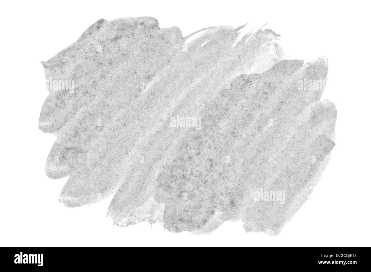 Neutral gray watercolor abstract background, isolated spot with divots ...