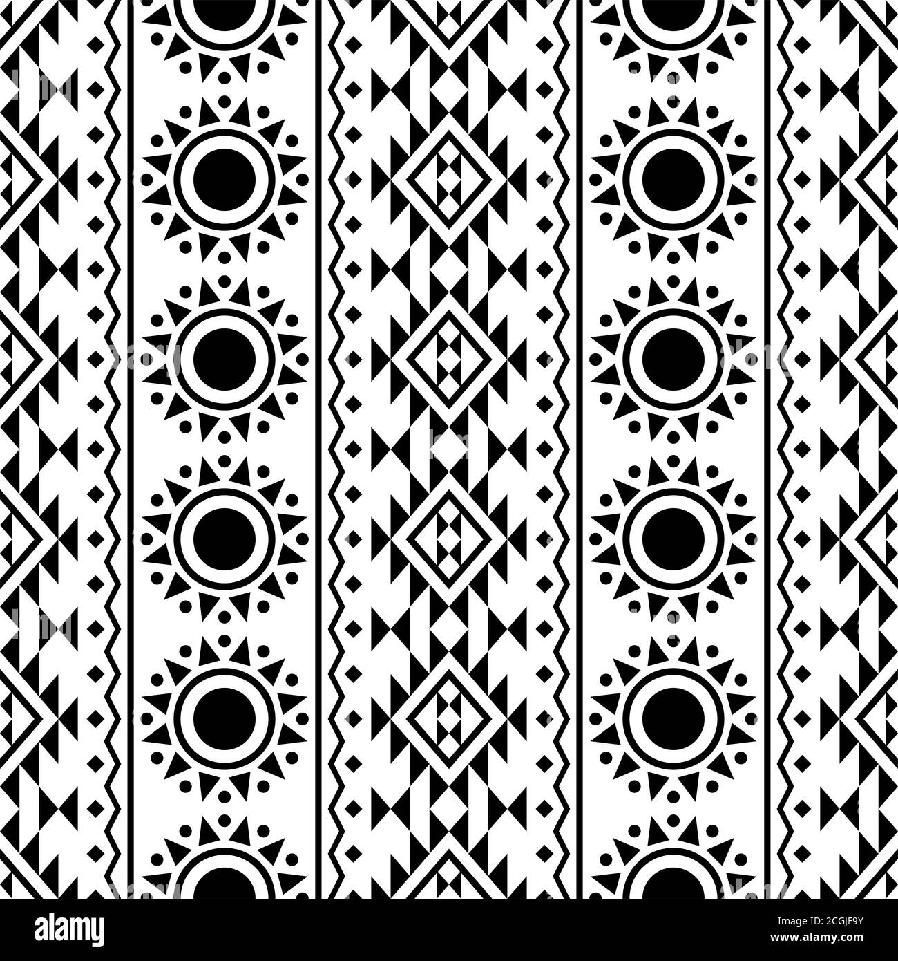 Traditional aztec seamless ethnic pattern texture design vector in ...