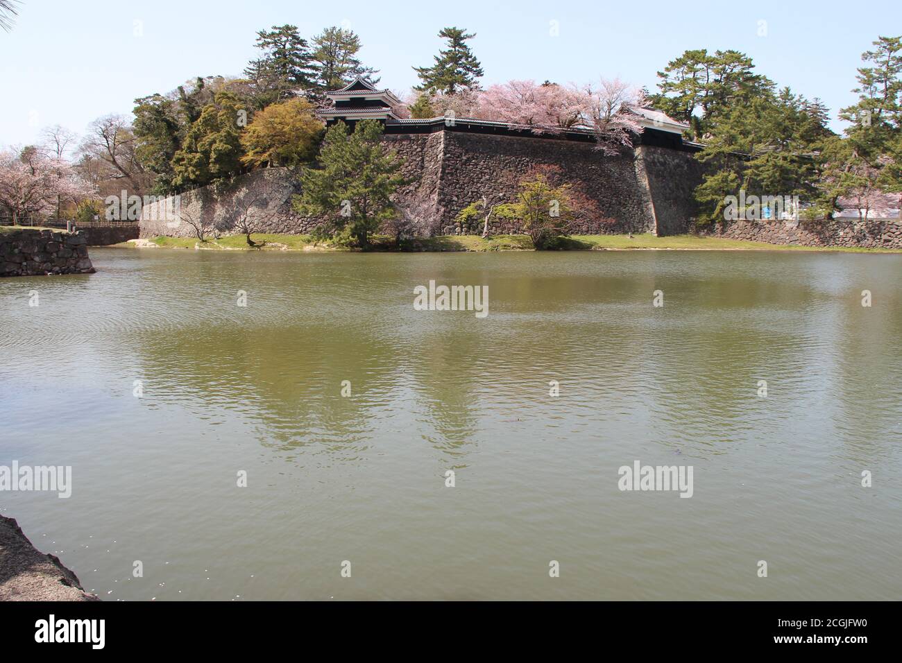 river and moat in matsue (japan Stock Photo - Alamy