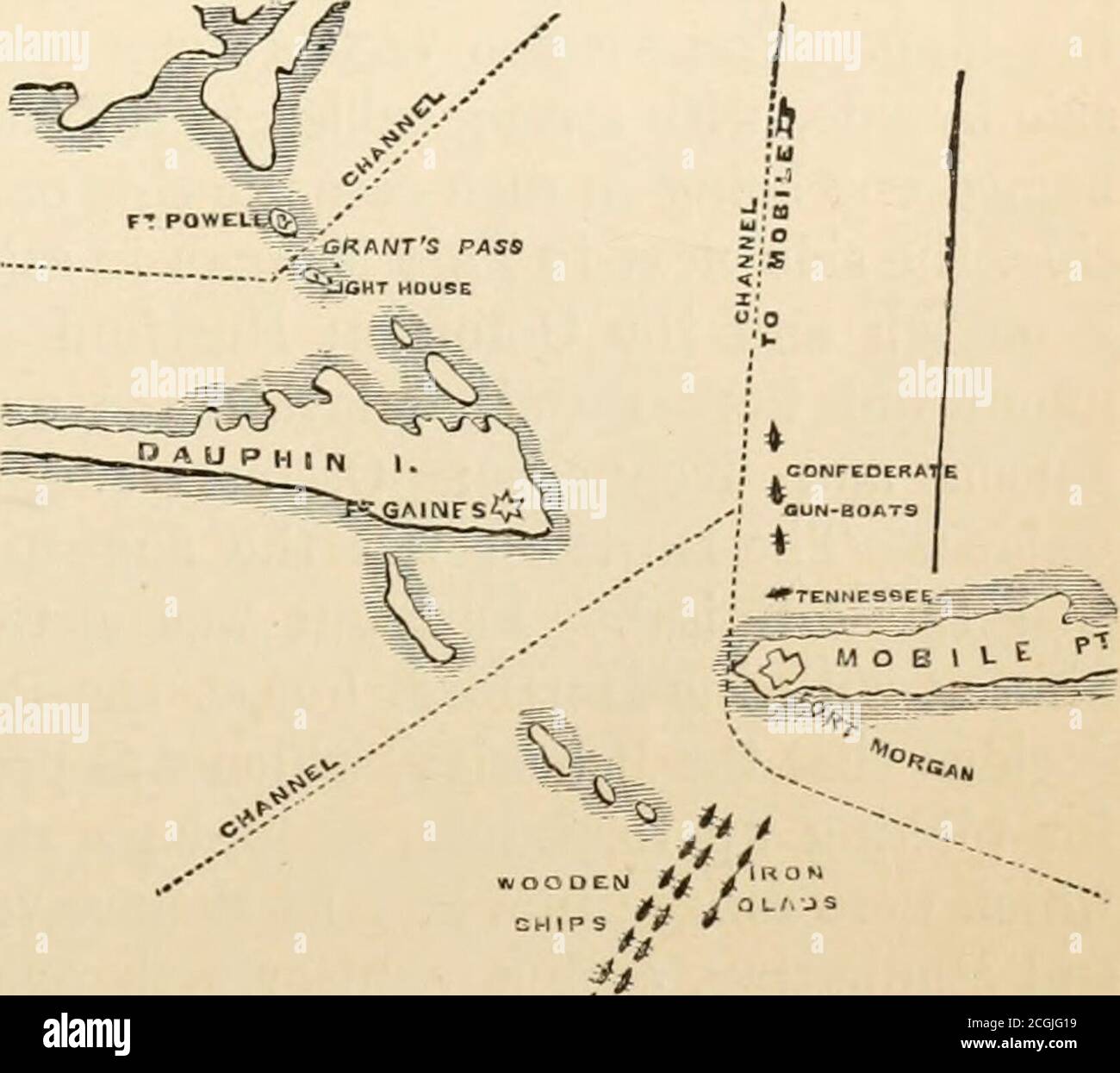 Map of fort morgan hi-res stock photography and images - Alamy
