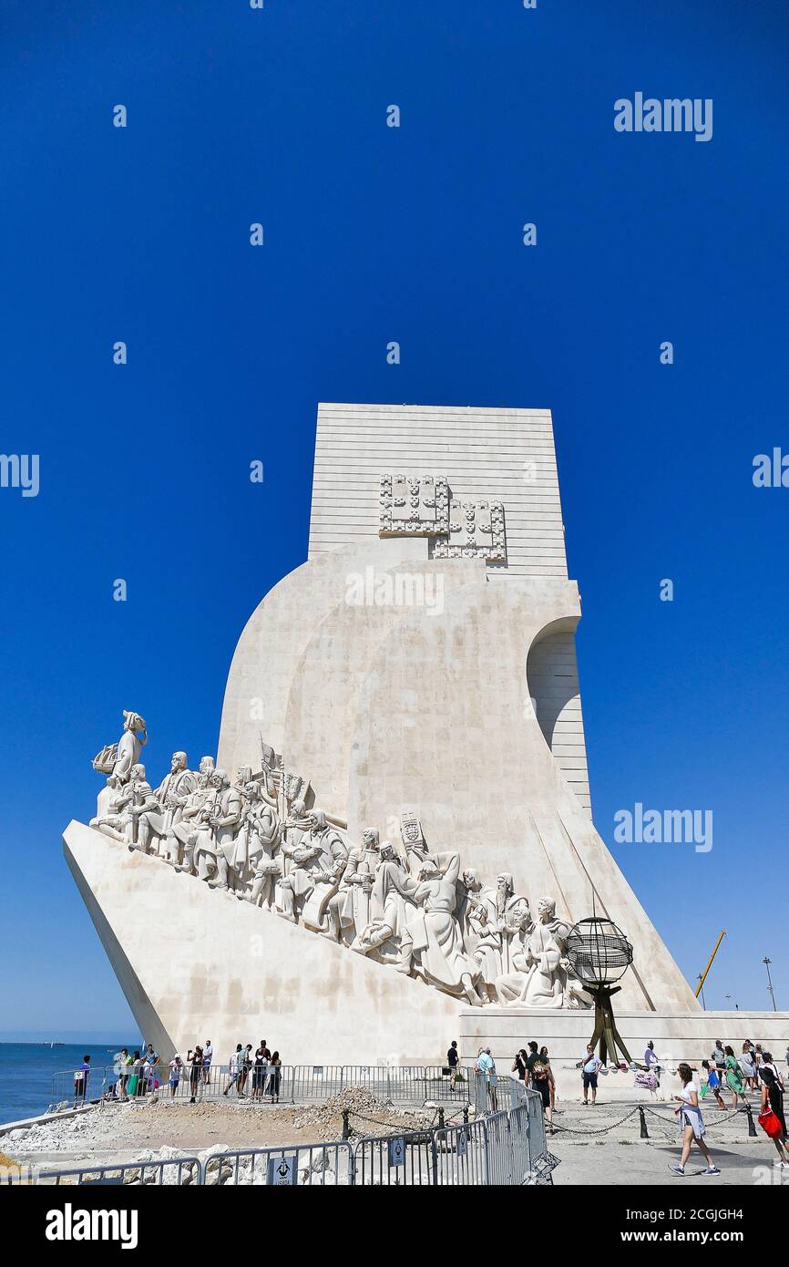 Portugal, Lisbon, The Padrão dos Descobrimentos, monument in memory of ...
