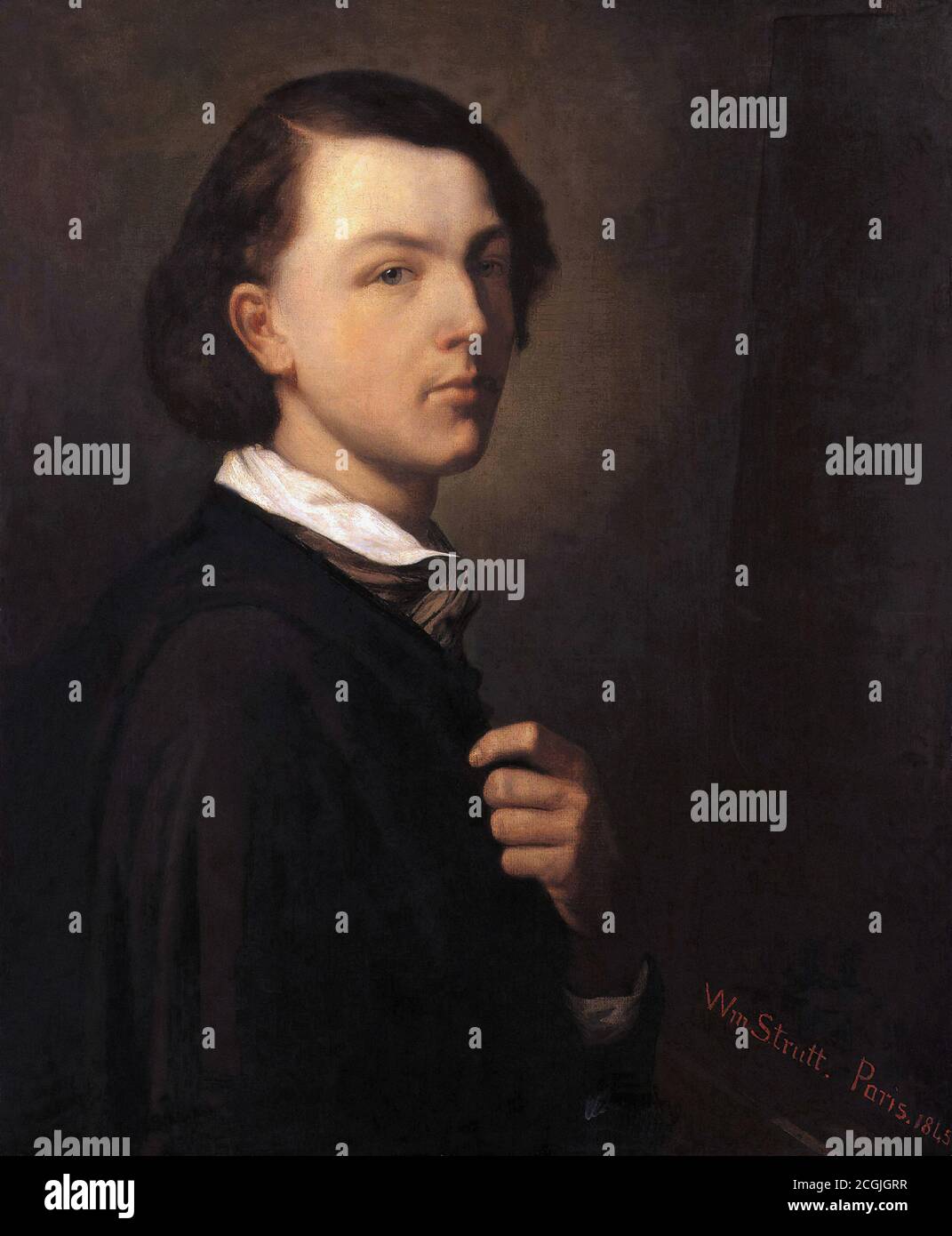 Strutt William - Self Portrait - British School - 19th Century Stock ...