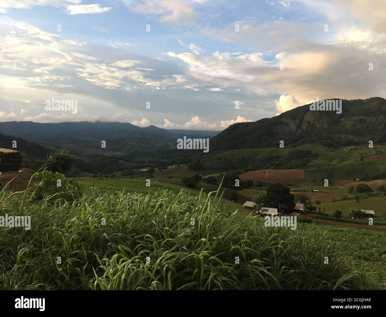 Asia rural sky trees mountains hi-res stock photography and images - Alamy