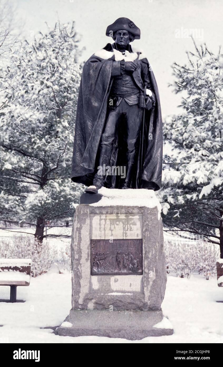 Valley Forge statue of Friedrich Wilhelm von Steuben royalty free stock ...