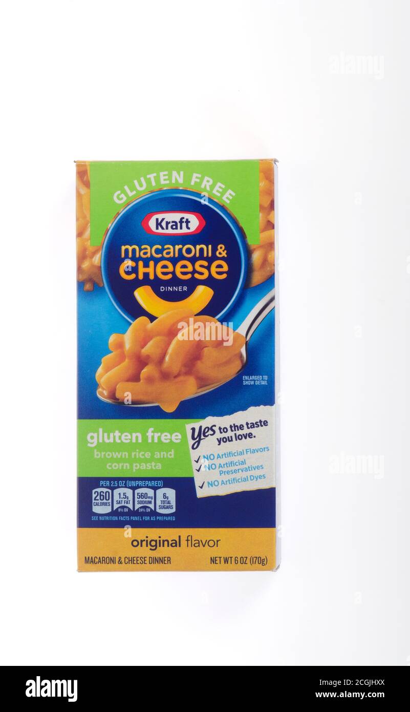 Kraft macaroni cheese box isolated hi-res stock photography and images ...