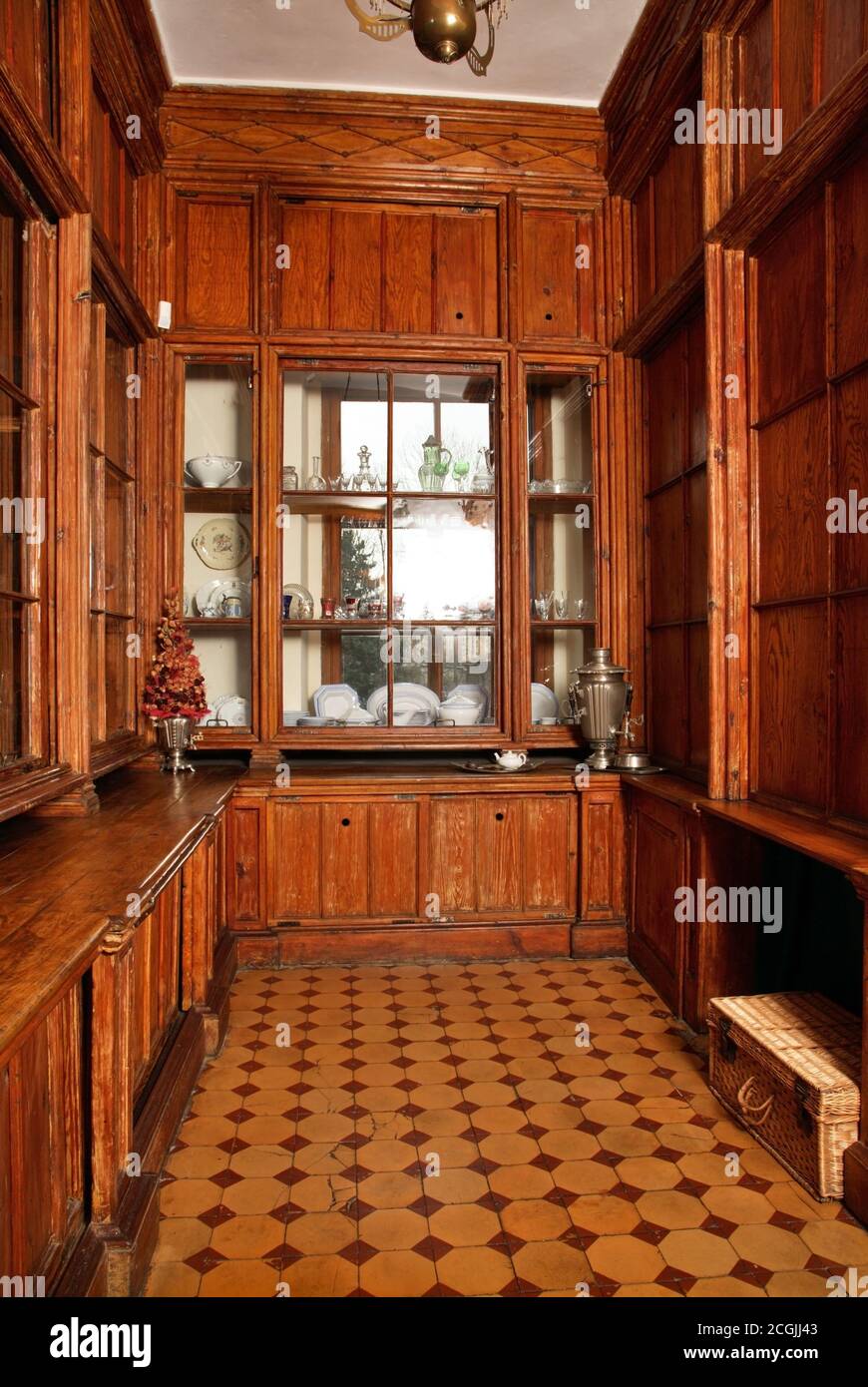 Palace-park complex of Lubomirski family in Przeworsk. Poland Stock ...