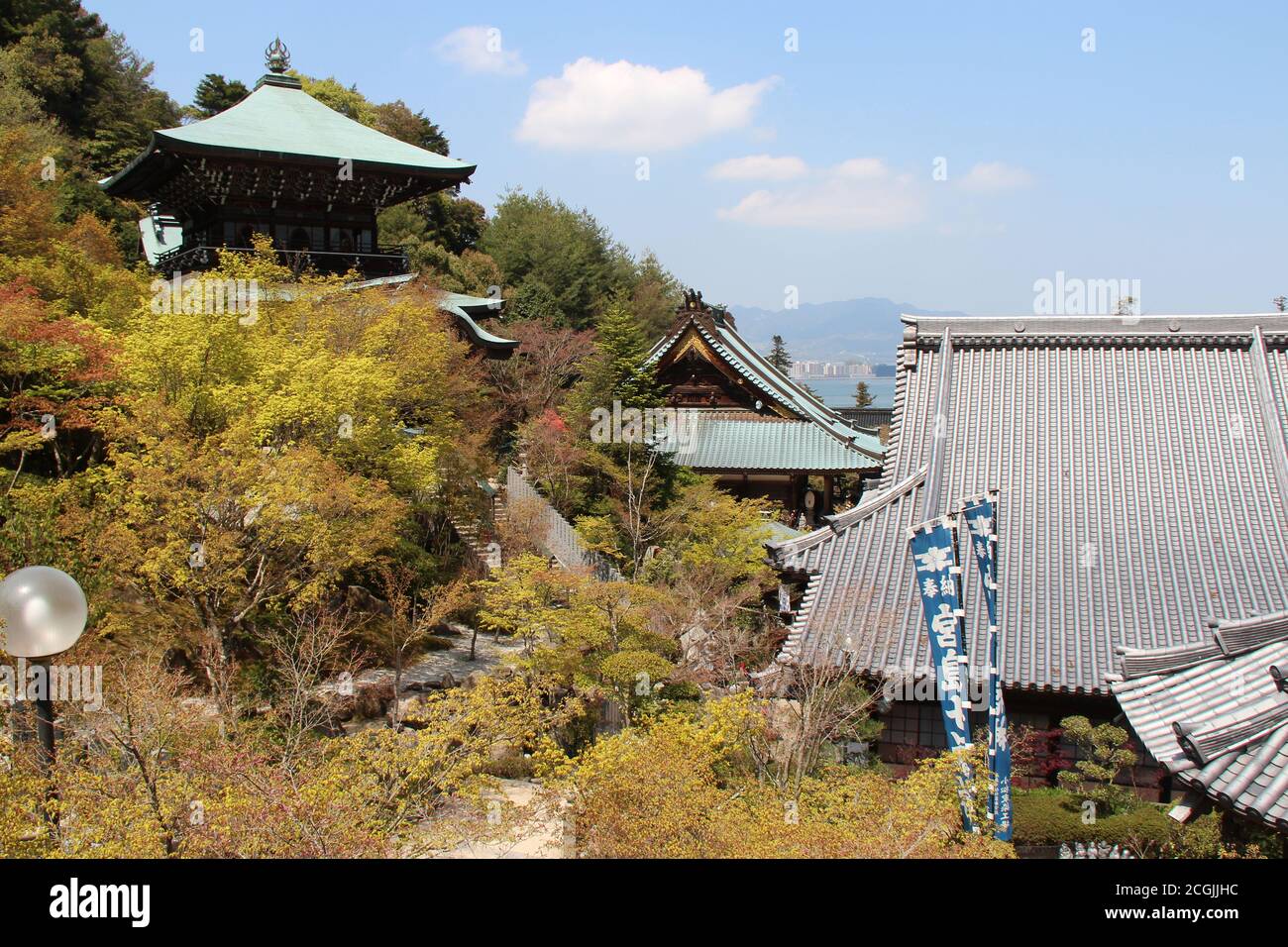 buddhist and shinto temple (daisho-in) in miyajima (japan Stock Photo ...