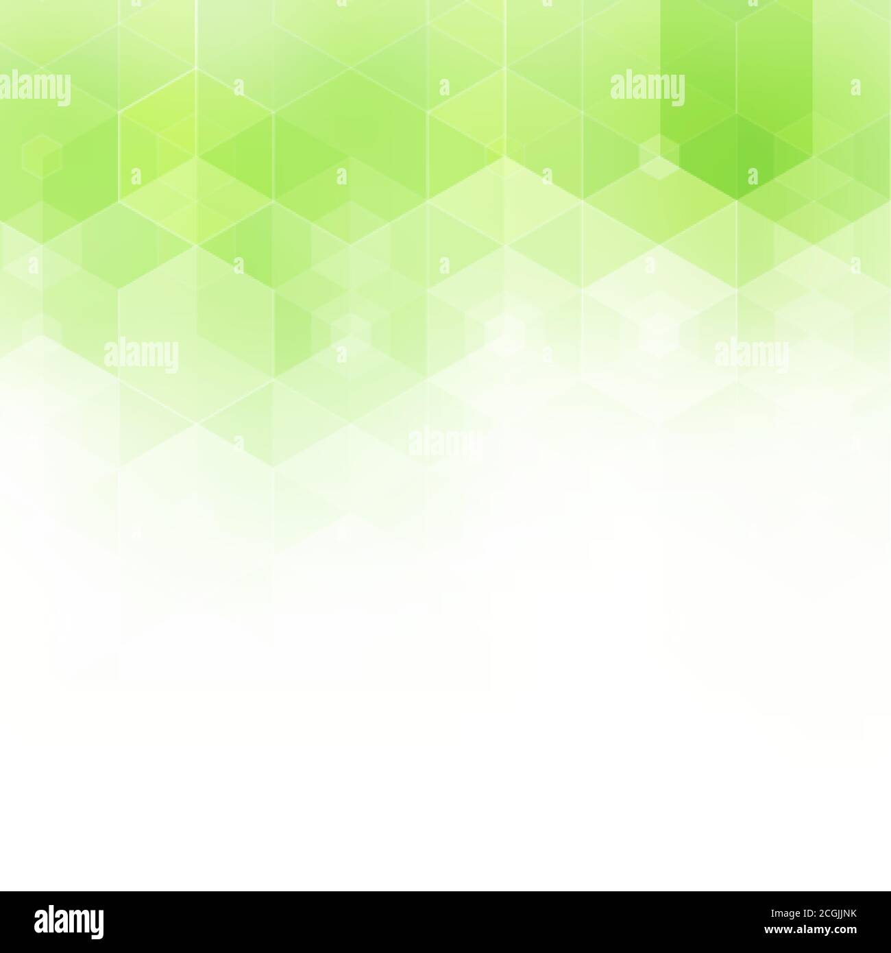 Light green hexagons vector background mosaic. Colorful illustration in ...