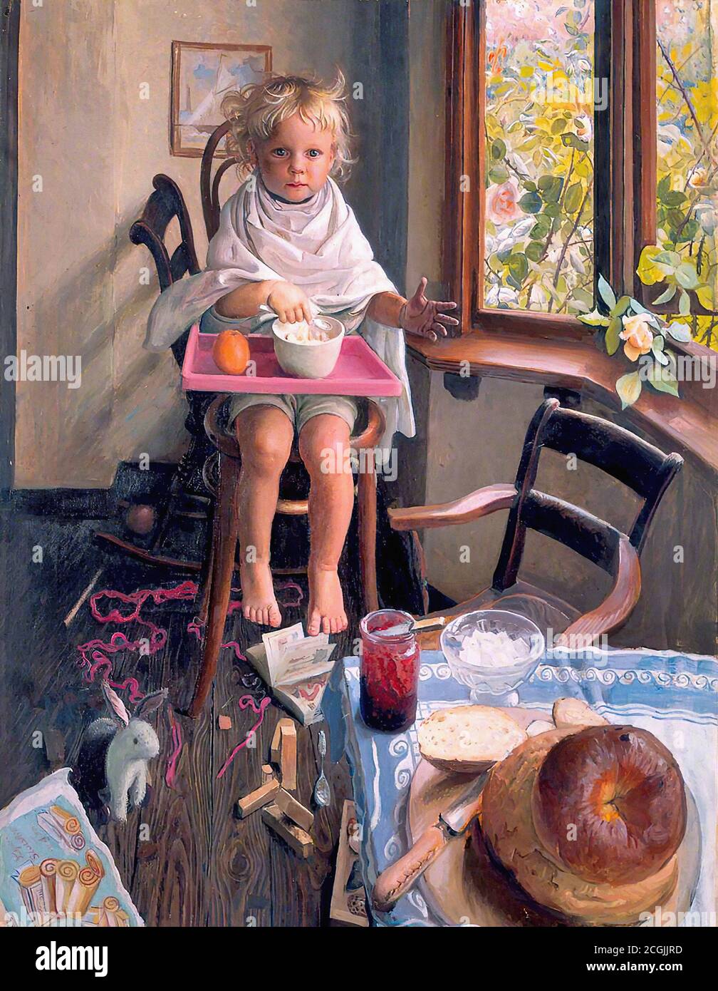 Symons Mark Lancelot - Baby Ann's Breakfast - British School - 19th ...