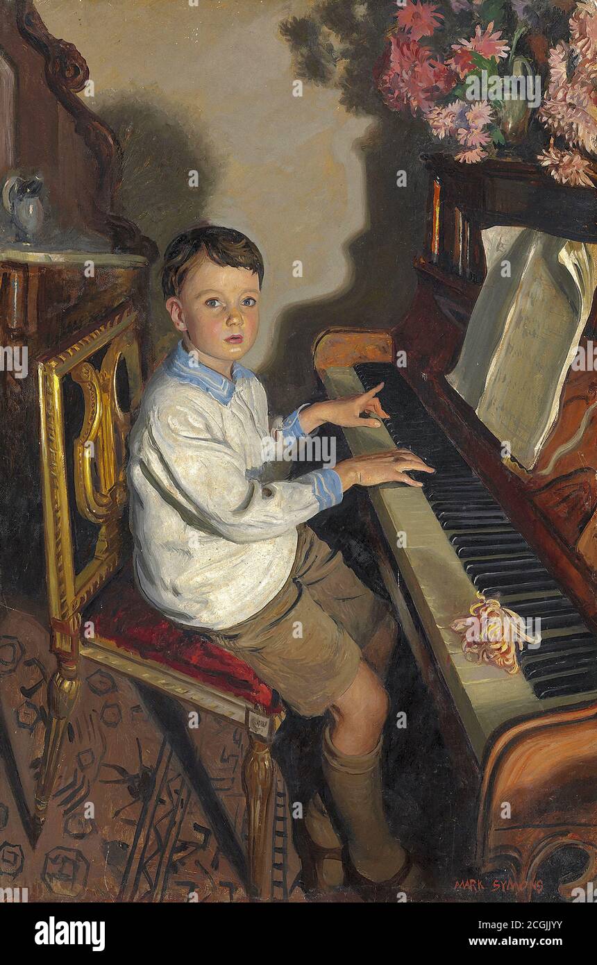 Symons Mark Lancelot - the Pianist - British School - 19th Century ...