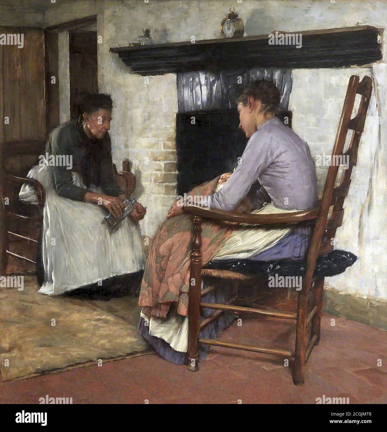 Thangue Henry Herbert La - Some Poor People - British School - 19th ...