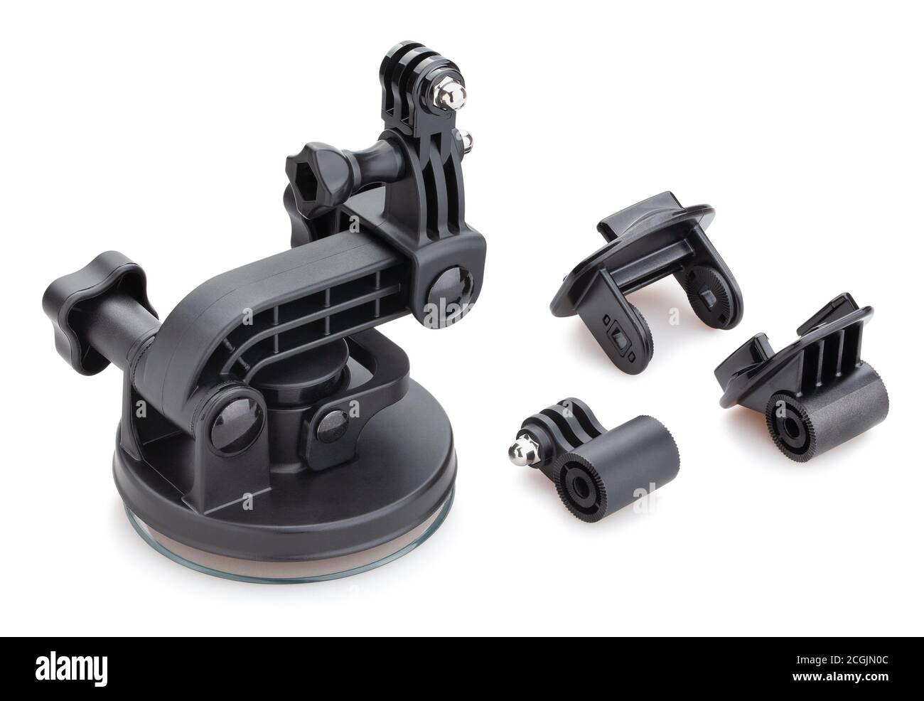 action camera suction cup mount isolated on white Stock Photo - Alamy