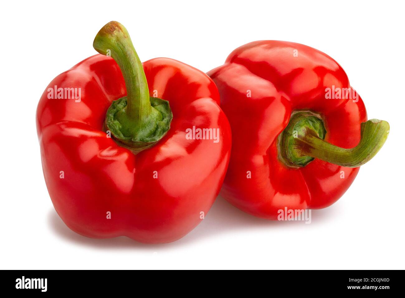 bell pepper path isolated on white Stock Photo - Alamy