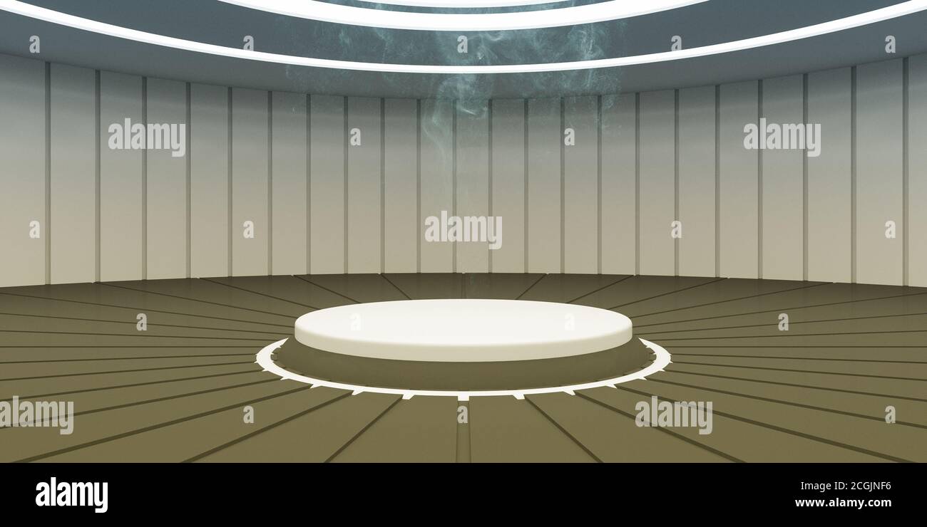 3d render. Futuristic stage set Stock Photo - Alamy