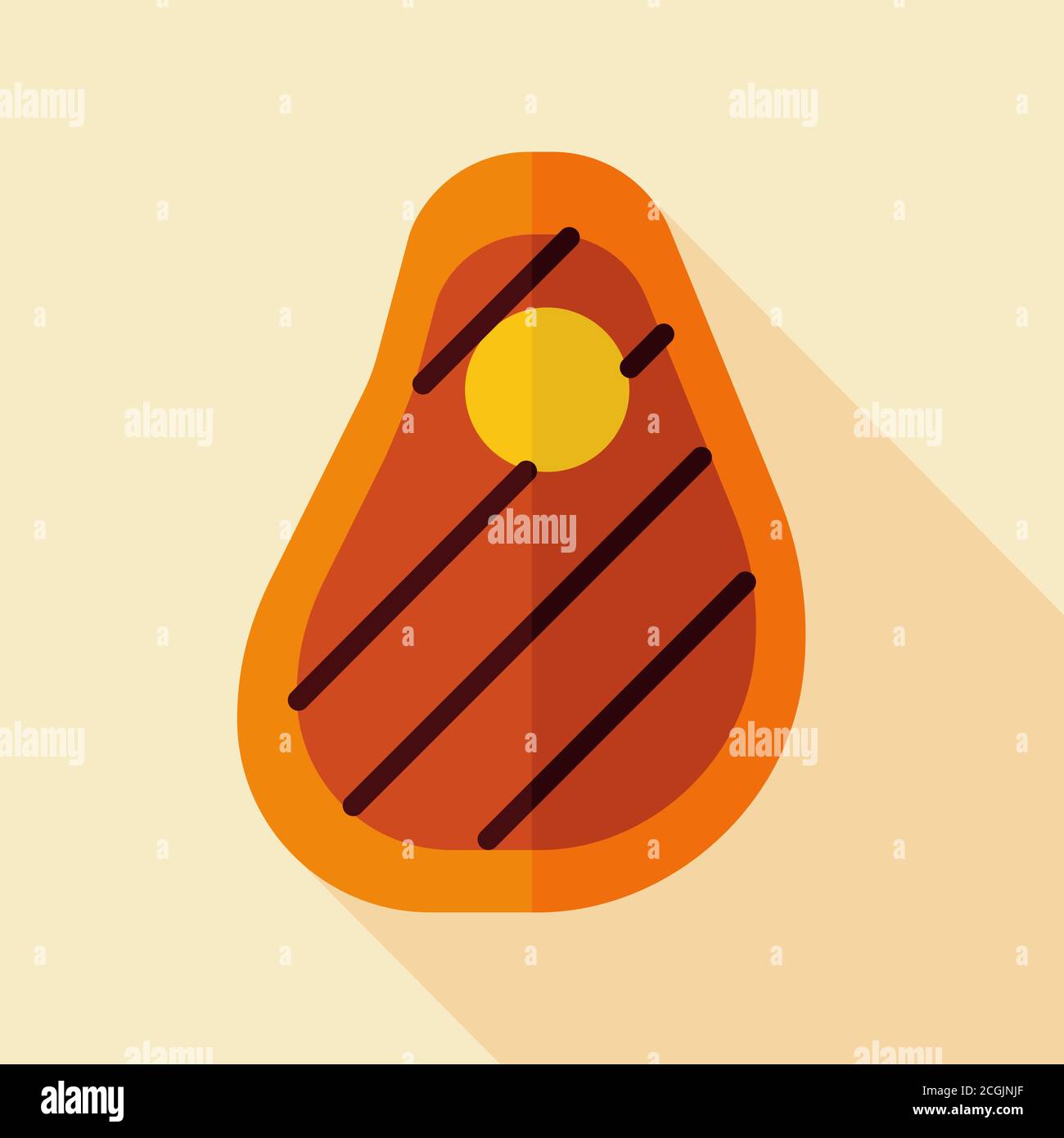Steak vector icon food meat. Barbecue and bbq grill sign. Graph symbol ...