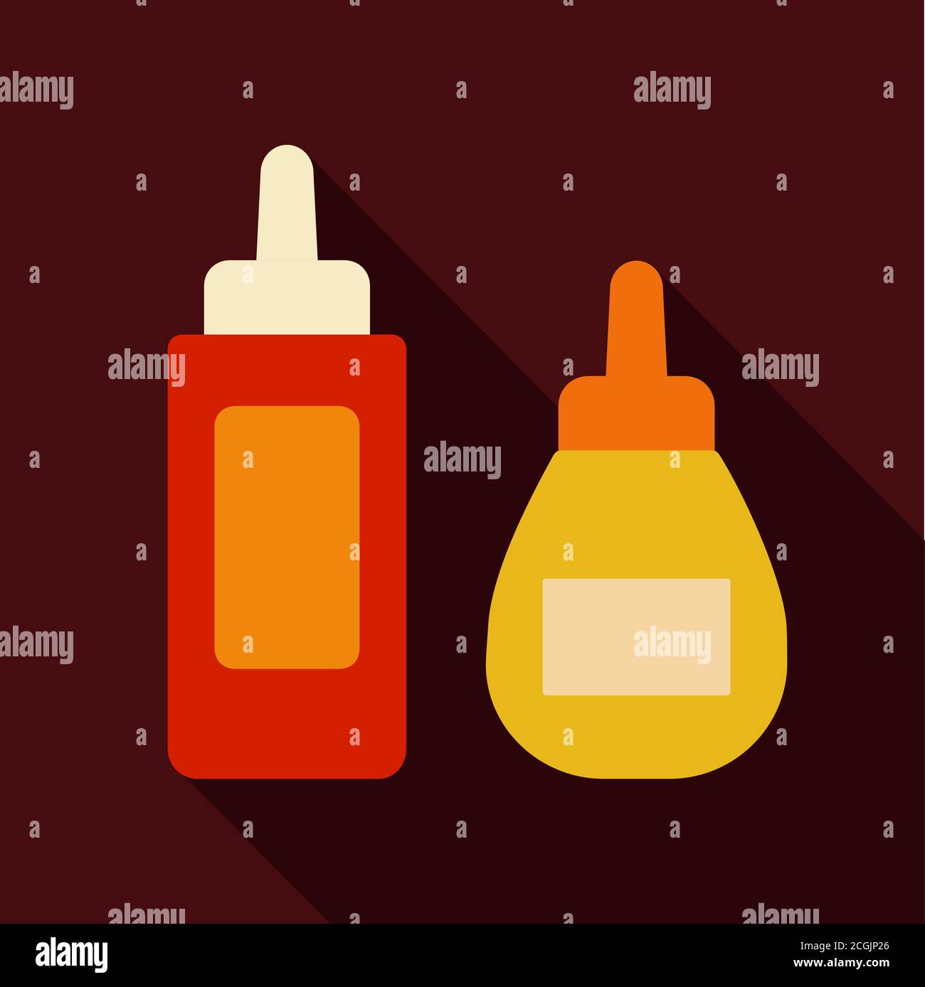 Ketchup mustard and mayonnaise spicy bottle icon. Barbecue and bbq ...