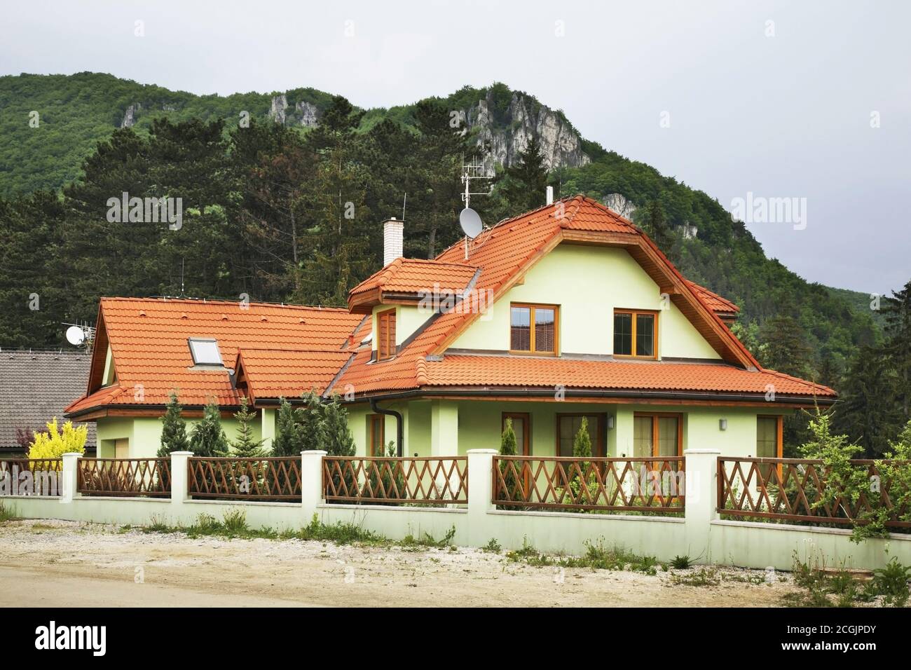 Modern house in Poprad. Slovakia Stock Photo - Alamy