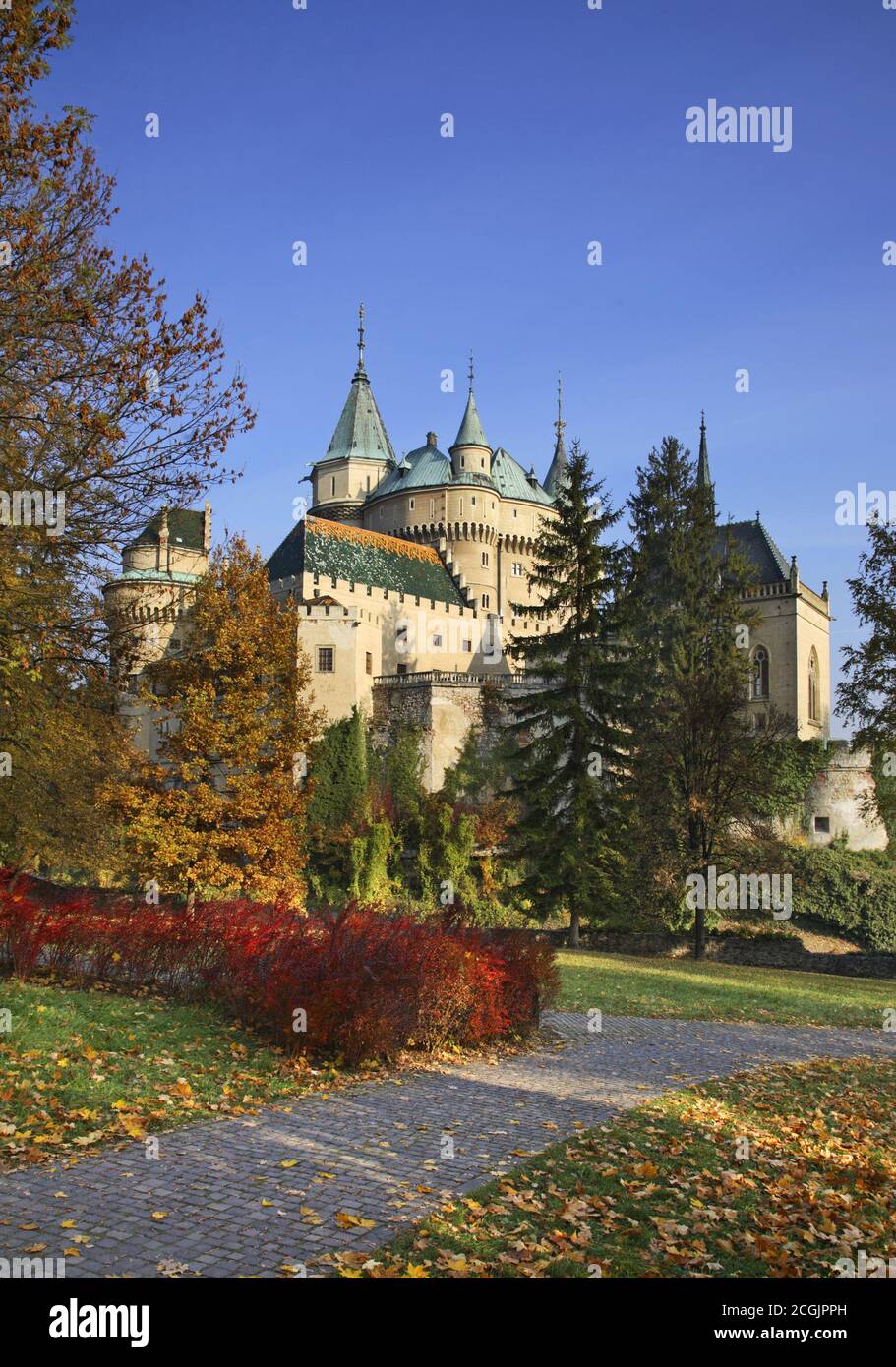 Bojnice castle. Slovakia Stock Photo - Alamy