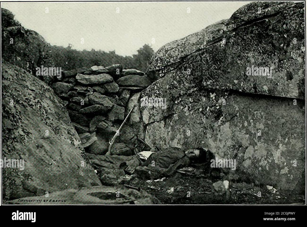 . Original photographs taken on the battlefields during the Civil War ...