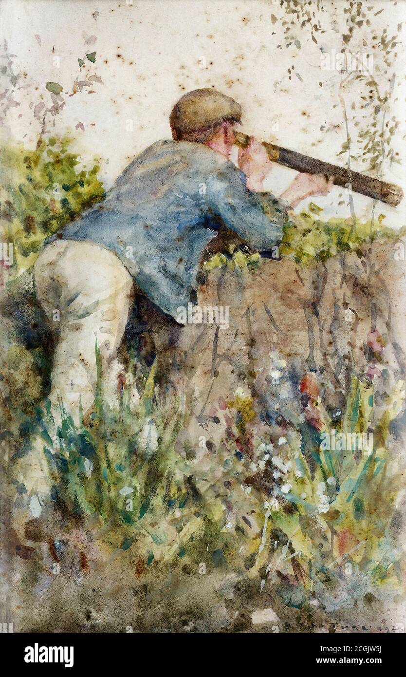 19th century man and telescope hi-res stock photography and images - Alamy