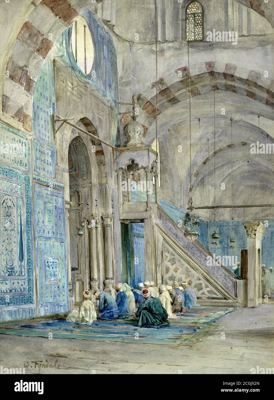 Tyndale Walter Frederick Roofe - the Mihrab at the Blue Mosque ...