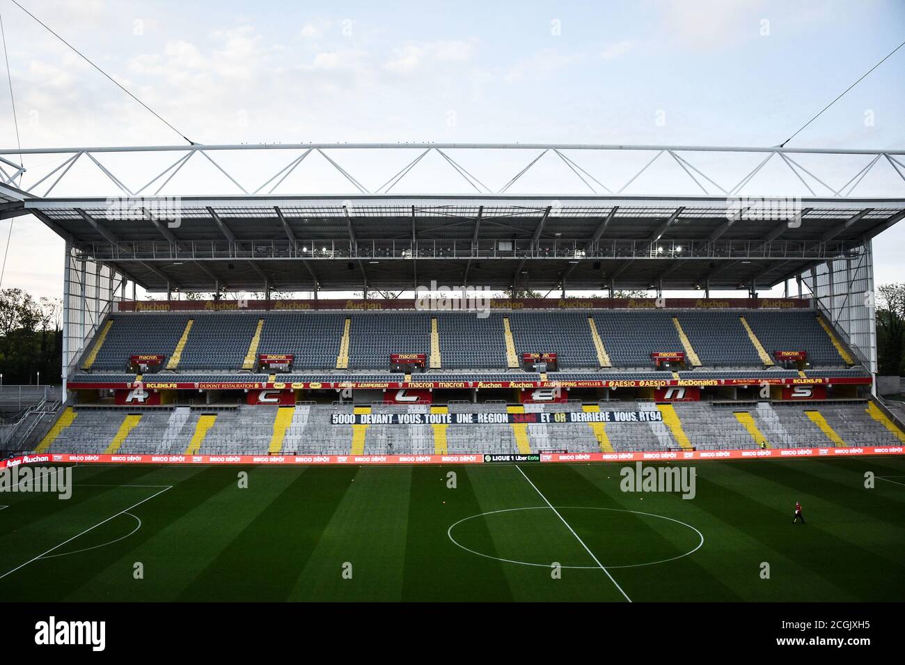 Illustration of Stadium Bollaert Delelis during the French championship ...