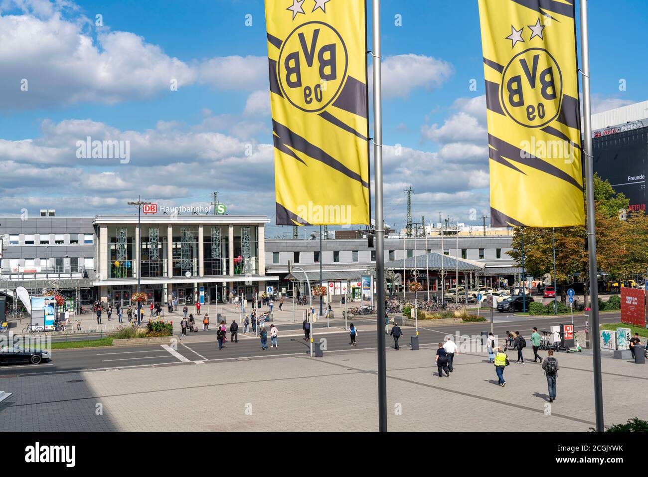The main station in Dortmund, at Königswall, main entrance, station ...