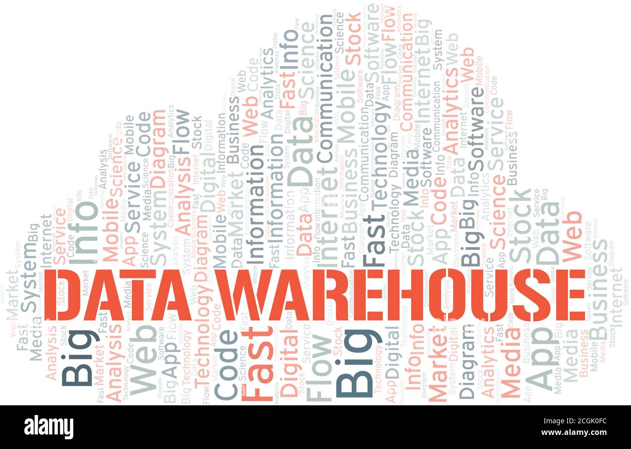 Data Warehouse vector word cloud, made with the text only Stock Vector ...
