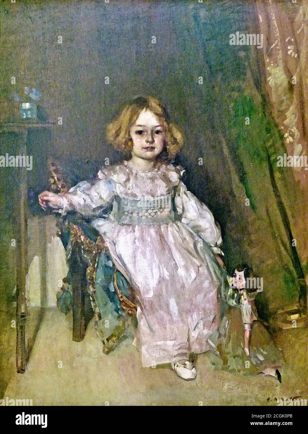 Walton Edward Arthur - Portrait of the Young Mabel Glenny Cuthbertson ...