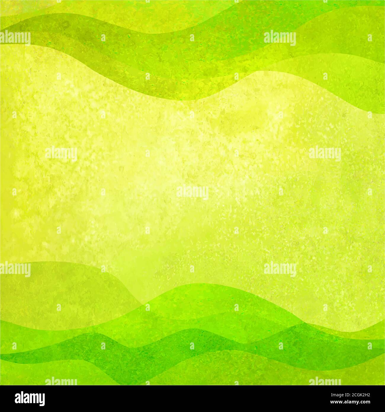 Summer background. Watercolor transparent green colored hand painted ...