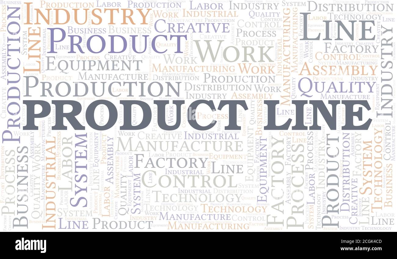 Product Line word cloud create with the text only Stock Vector Image ...