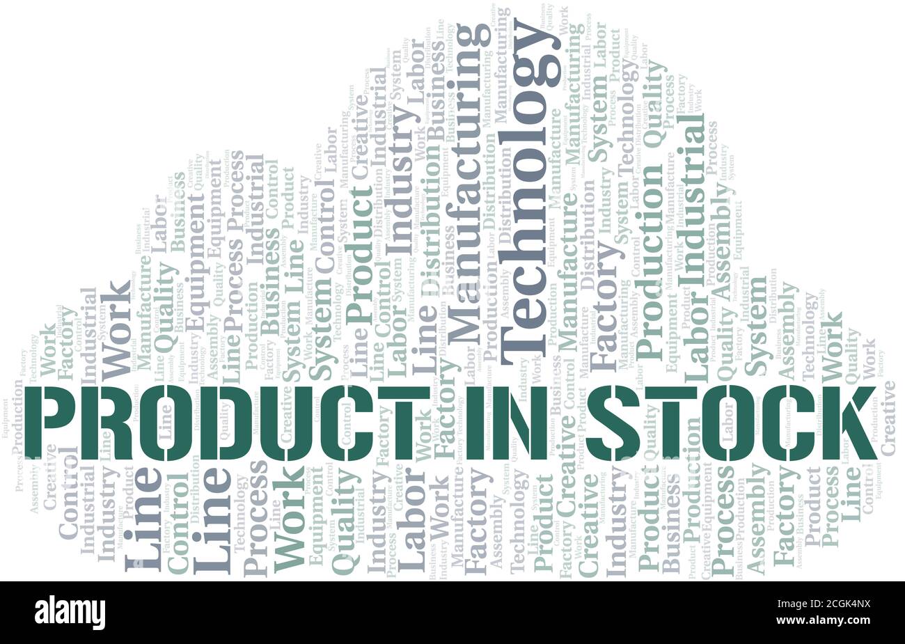 Product In Stock word cloud create with the text only Stock Vector ...