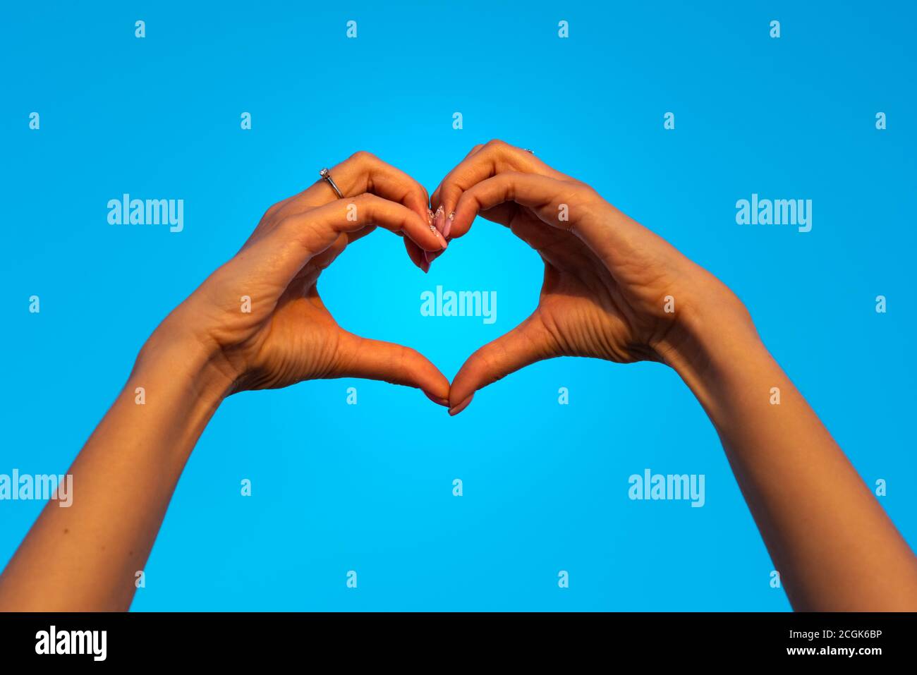 Hands making heart illustration hi-res stock photography and images - Alamy