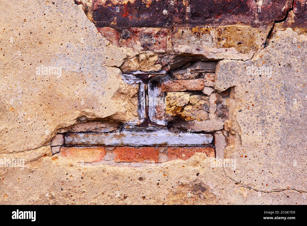 Layers of building history with Georgian brick, Victorian brick and ...