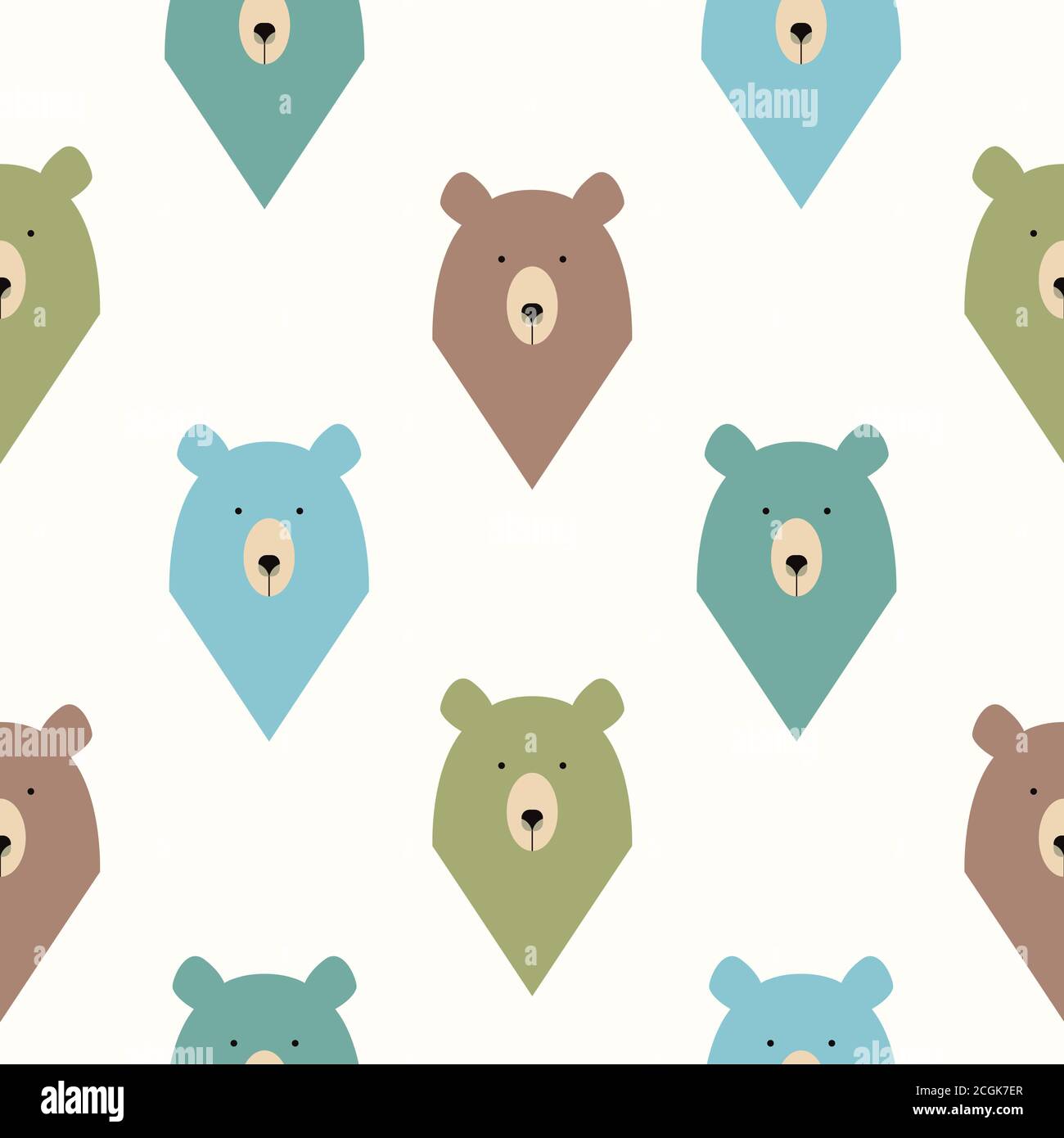 Bear seamless pattern Stock Vector Image & Art - Alamy