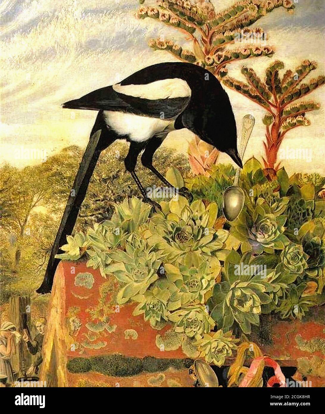 British magpie painting hi-res stock photography and images - Alamy