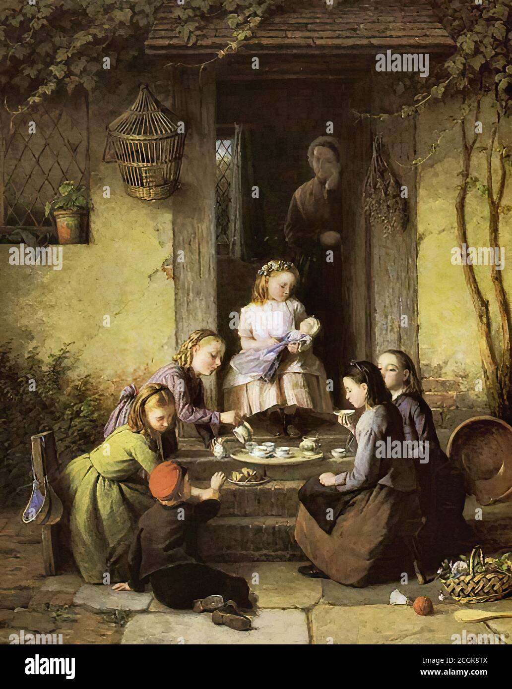 Victorian era painting party hi-res stock photography and images - Alamy