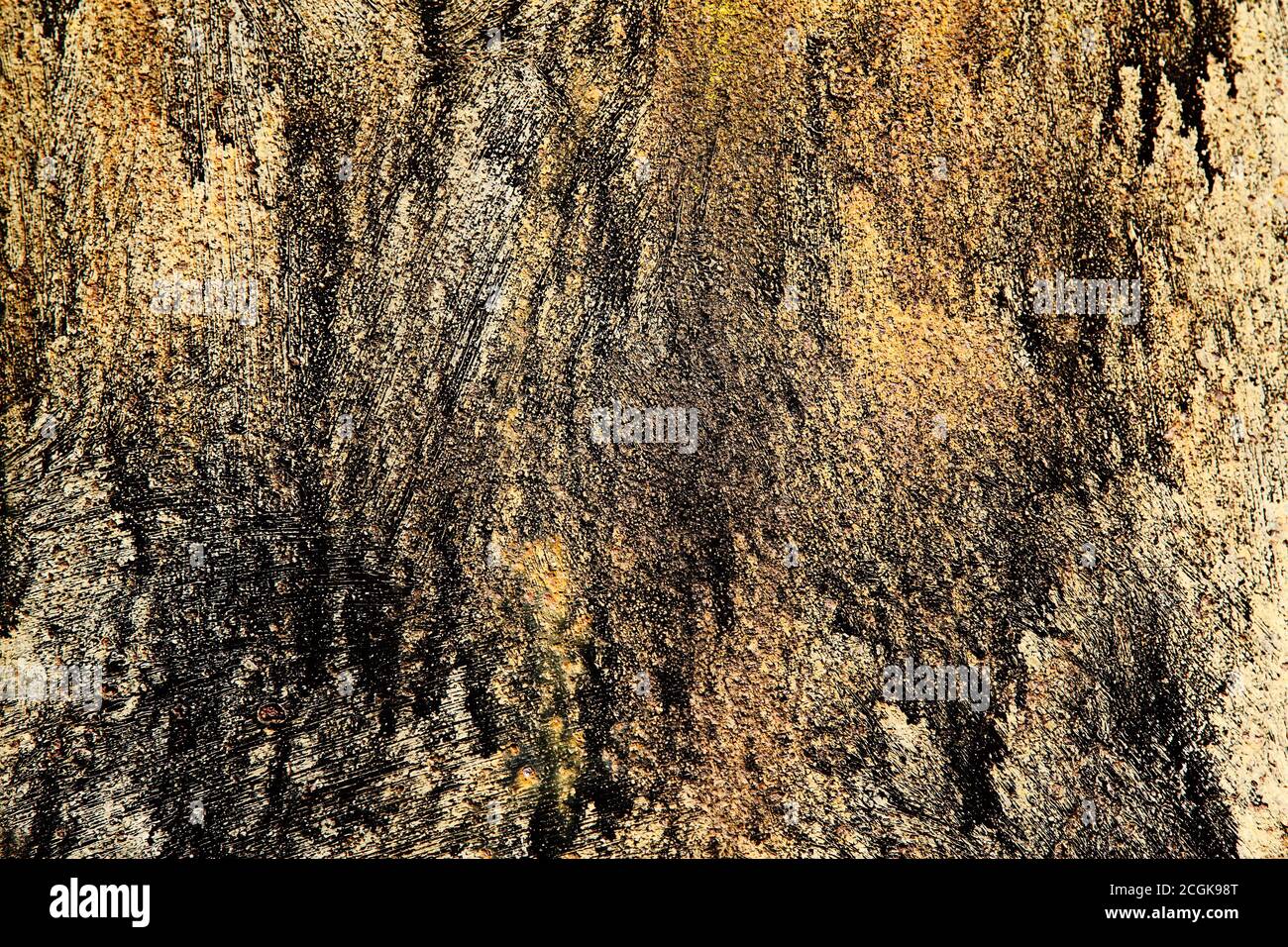 Ochre orange yellow black rust textured abstract background. Autumnal ...