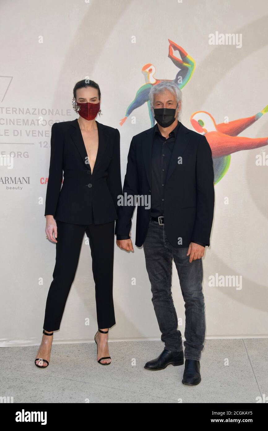 77th Venice Film Festival 2020, Red Carpet Film I Predatori. Pictured ...