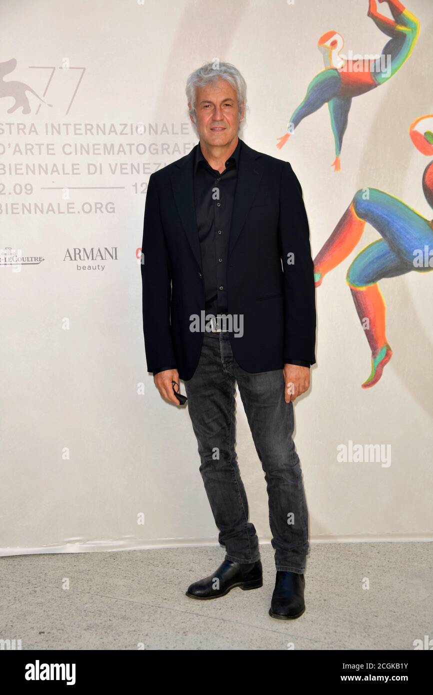 77th Venice Film Festival 2020, Red Carpet Film I Predatori. Pictured Domenico Procacci Stock ...